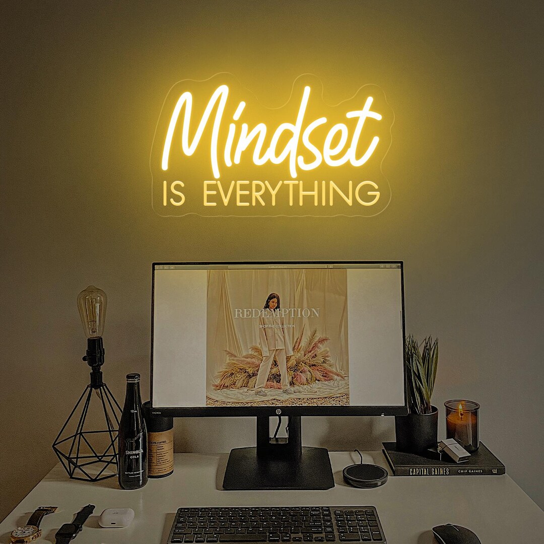 Mindset is Everything Neon Sign: Handmade LED Wall Art - Etsy