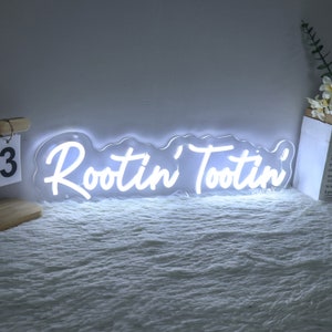 Rootin' Tootin' Neon Sign,cowgirl Led Light Sign,western Decoration ...