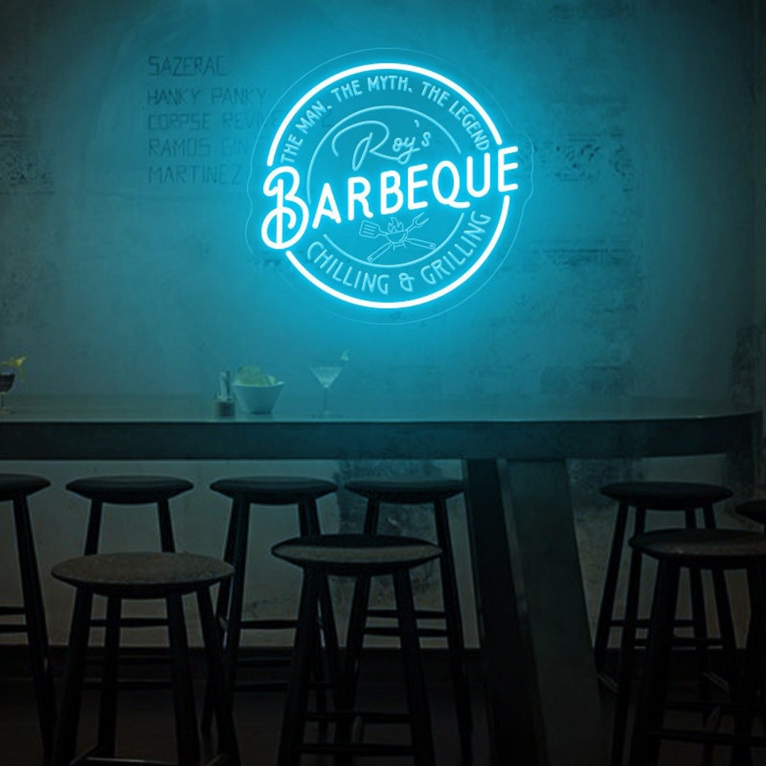 Personalized Barbeque Neon Signs,custom Barbeque Led Light,handmade ...