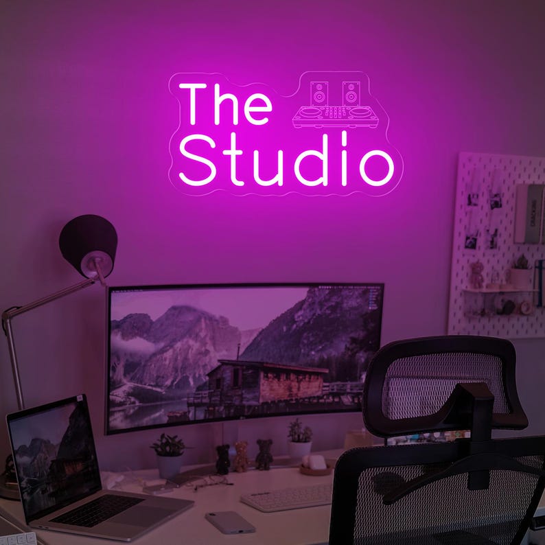 The Studio Neon Sign,music Studio LED Light,handmade LED Light,gifts ...