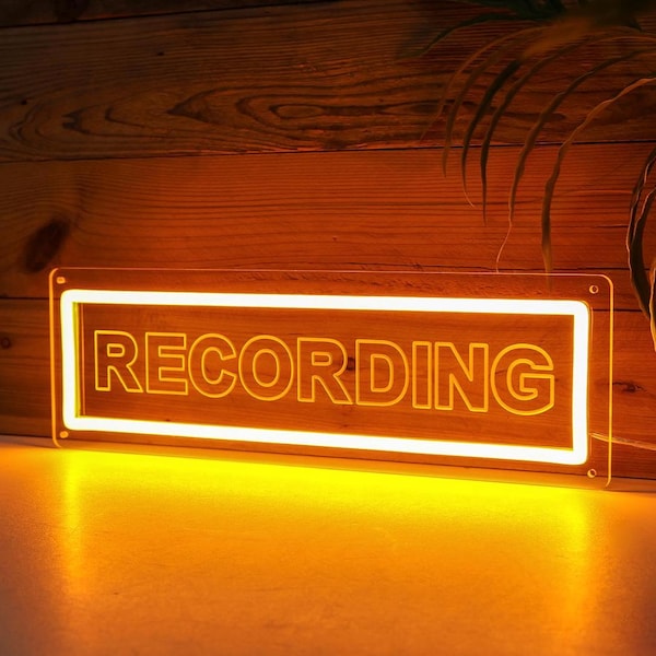 Recording in Progress Sign - Etsy