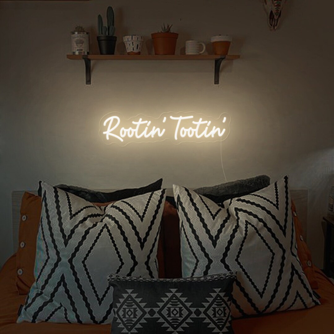 Rootin' Tootin' Neon Sign,cowgirl Led Light Sign,western Decoration ...