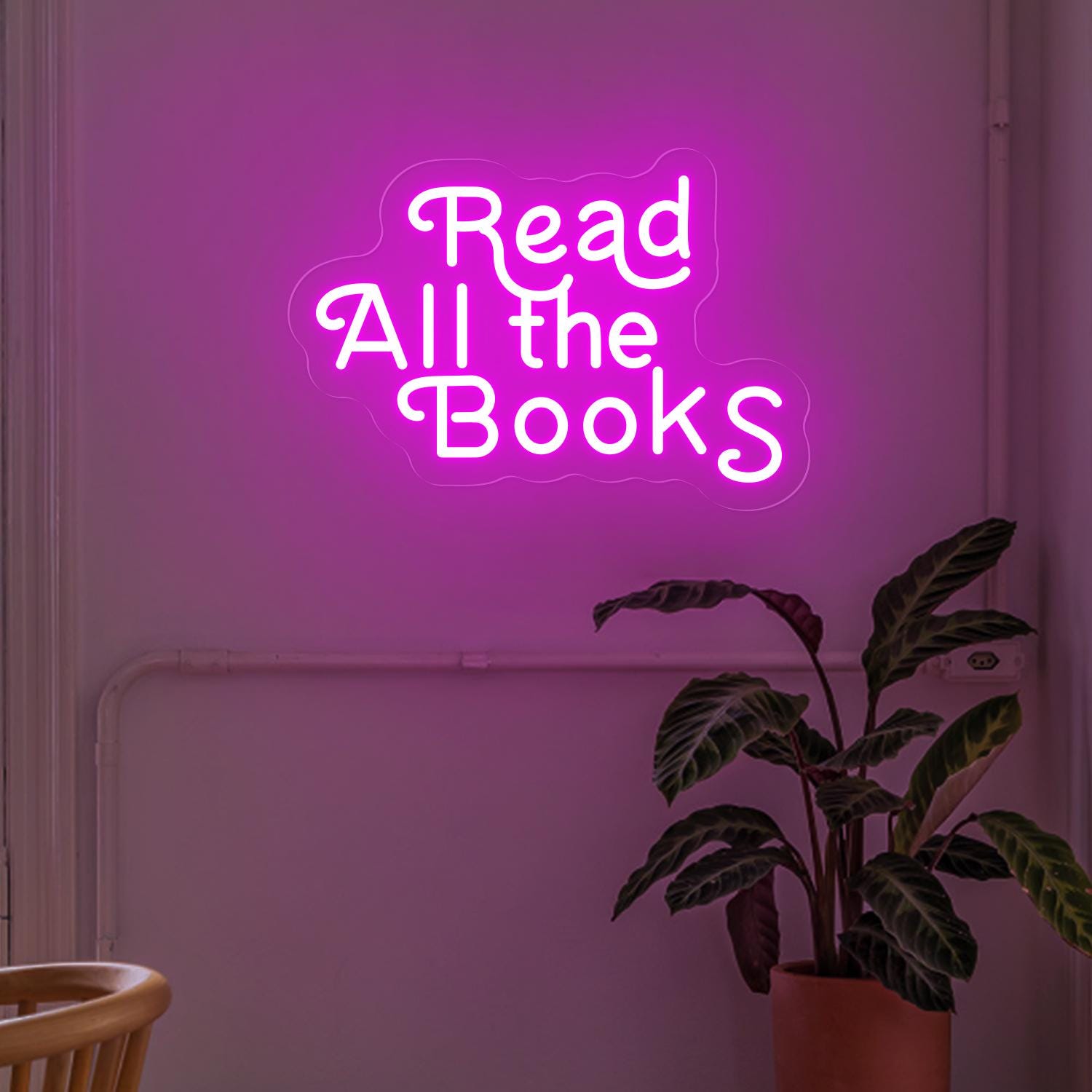 Read All the Books Neon Sign,classroom Educational Neon Sign,custom ...