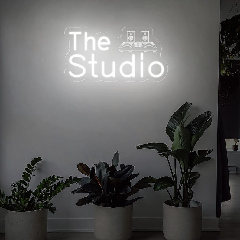 The Studio Neon Sign,music Studio LED Light,handmade LED Light,gifts ...