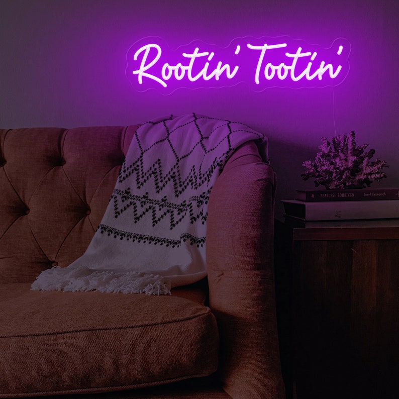 Rootin' Tootin' Neon Sign,cowgirl Led Light Sign,western Decoration ...