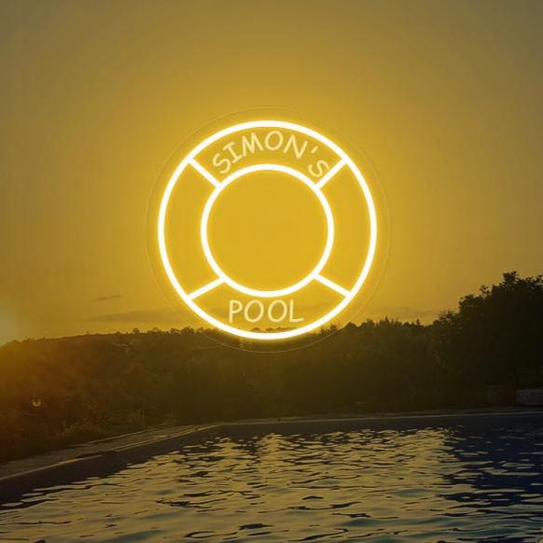 Personalized Name Life Preserver Ring Neon Sign, Waterproof Neon Sign ...