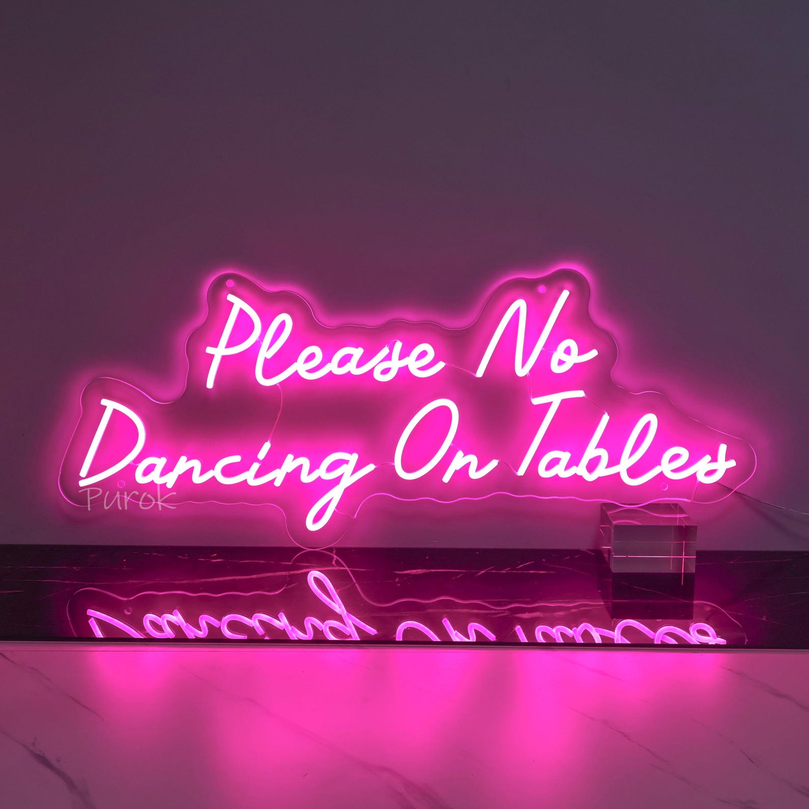Please No Dancing on Tables Neon Sign,dancing LED Light Sign,kitchen ...
