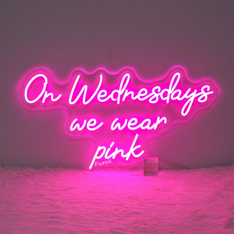 Pink Neon Sign - Etsy