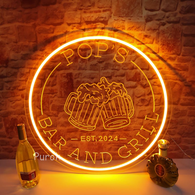 Bar and Grill Sign - Etsy