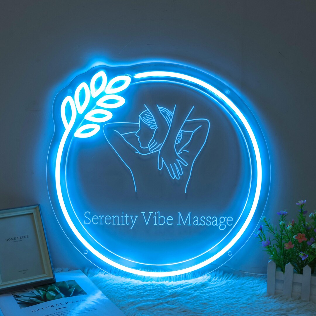 Personalized Massage Therapist Neon Sign,custom Therapist Spa Name Neon ...