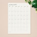 Printable 2024 Elegant Calendar Letter, A4 and A3 Sizes Instant PDF ...