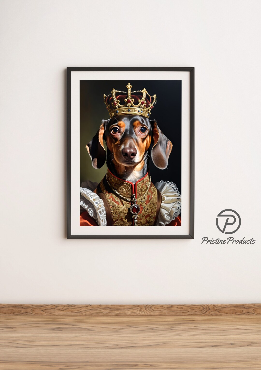 Baroque Painting of a Dog / Digital Art / Wallart / Art Print / Gothic ...
