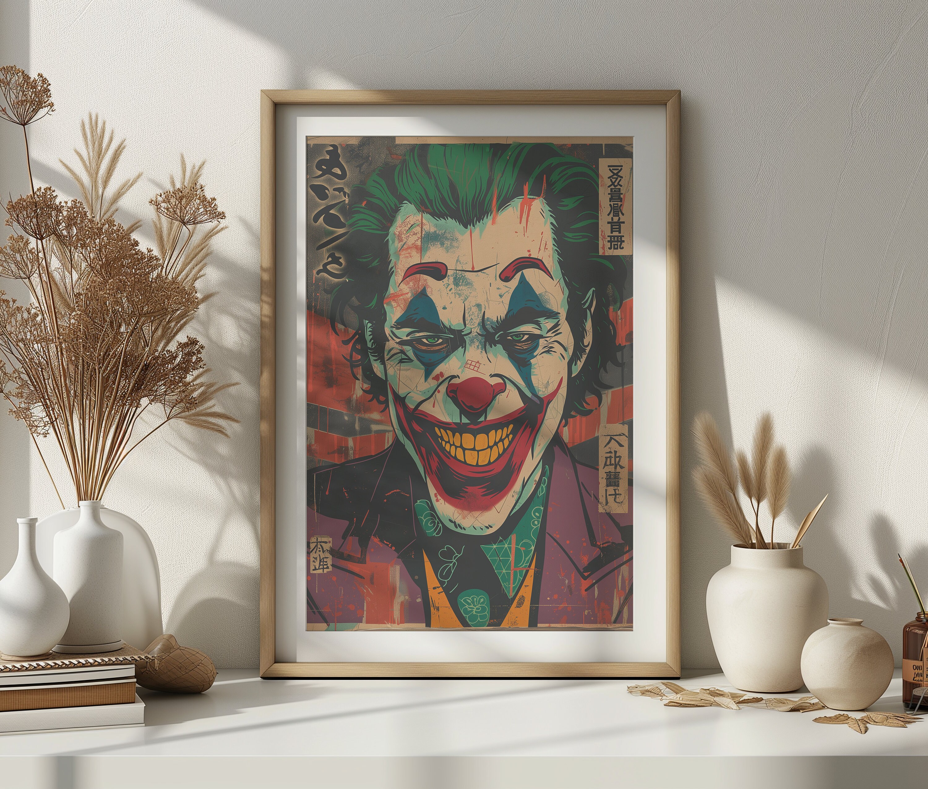 The Joker 023 Poster Digital Art Print Exclusive Japanese-style DC ...
