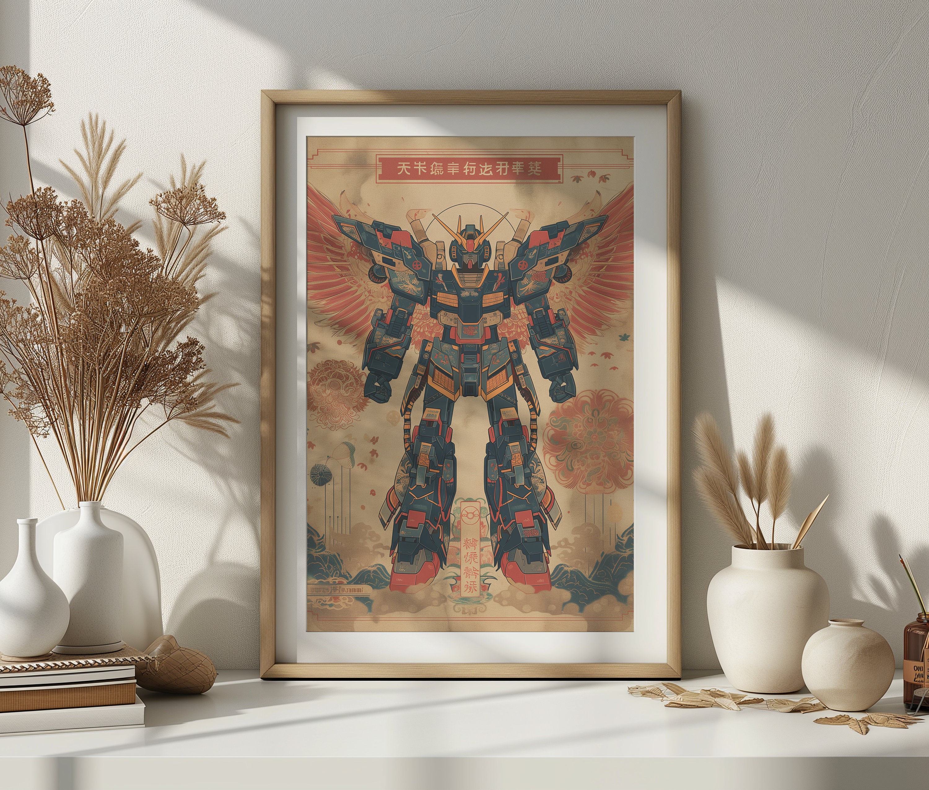 Gundam 011 Japanese Artstyle Digital Print Poster High-quality Anime ...