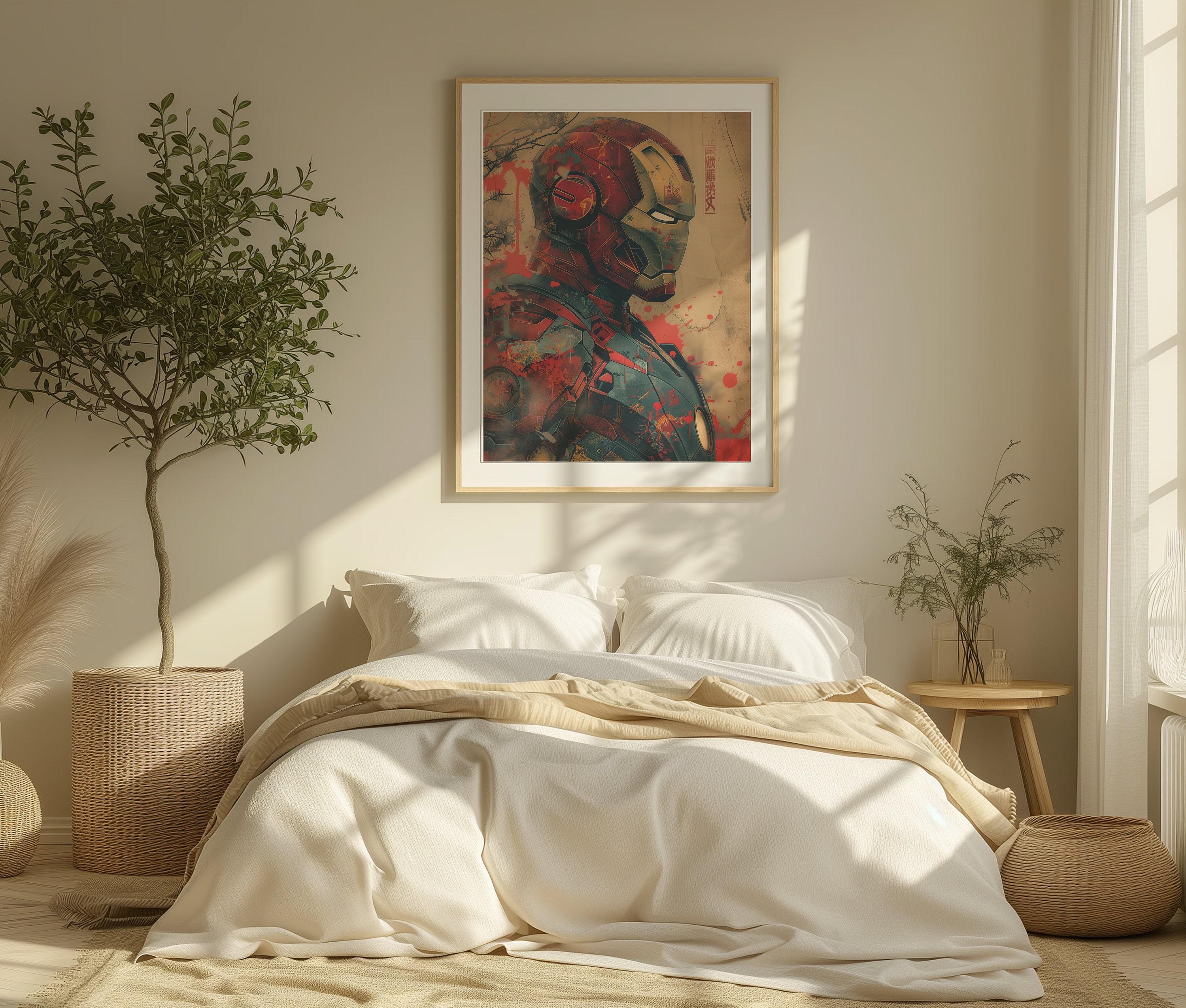 Iron Man 018 Poster Japanese Artstyle Digital Print Marvel Poster ...