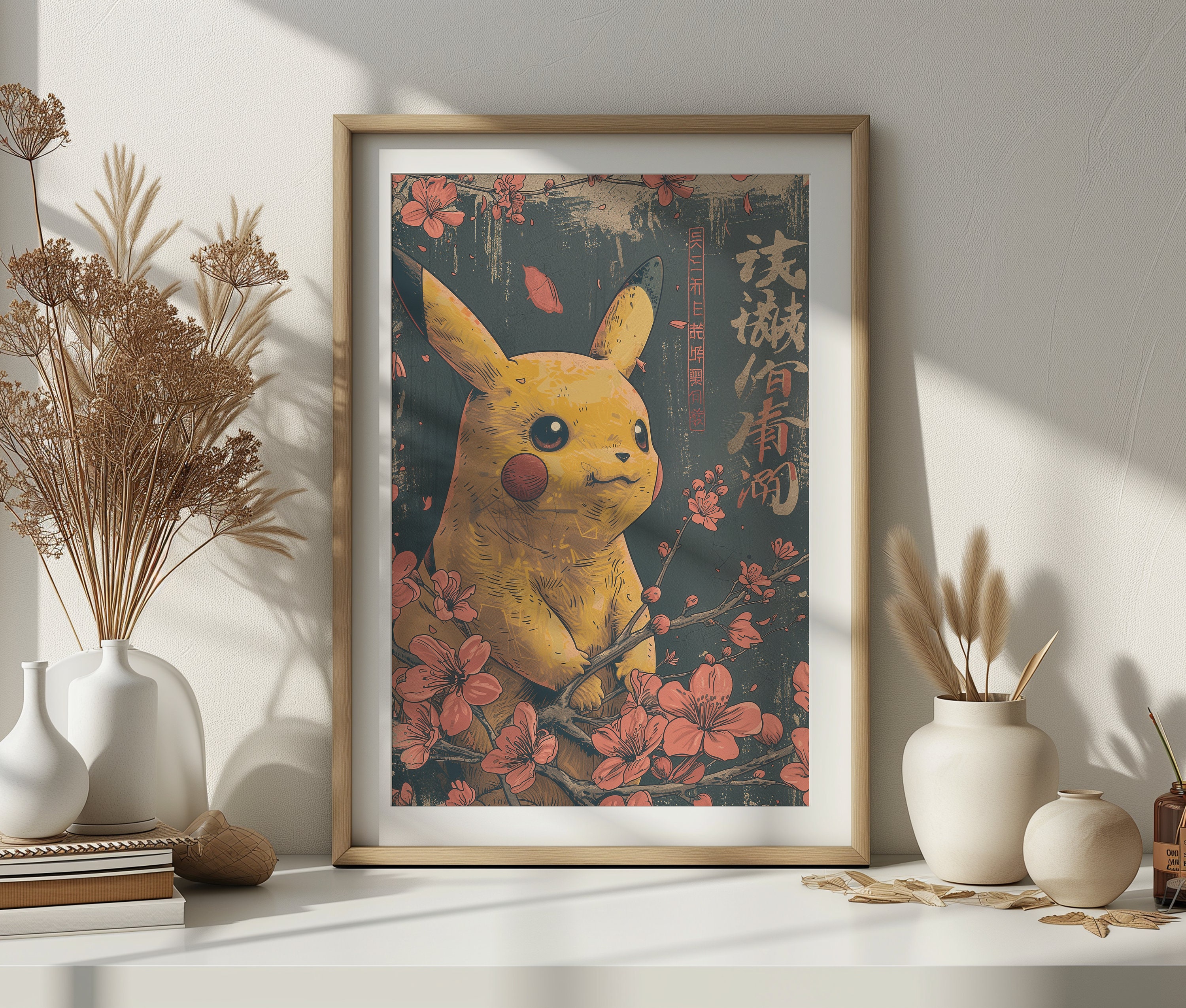 Pika 035 Poster Japanese Art Style Digital Print - Exclusive Pocket ...