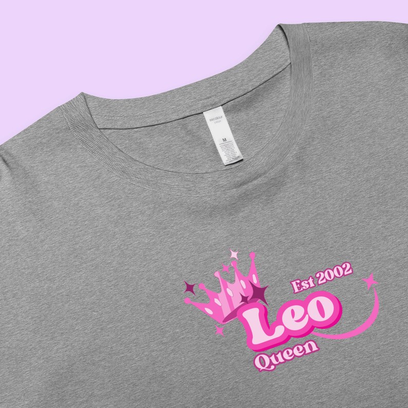 Y2K Leo Queen Custom Crop Top Leo Zodiac Sign Shirt Baby Tee Y2K Zodiac ...