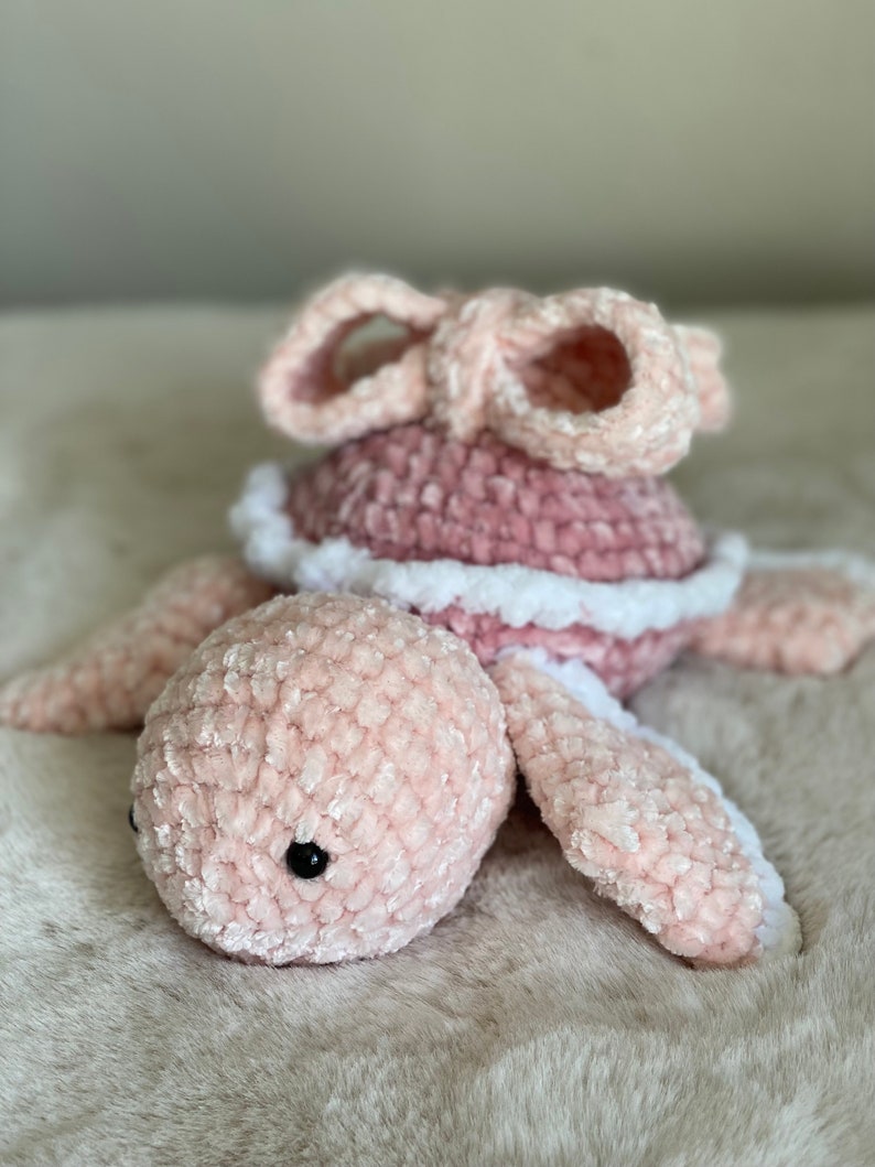 Pink Crochet Turtle| Plushie Turtle | Perfect Gift Toy Idea - Etsy
