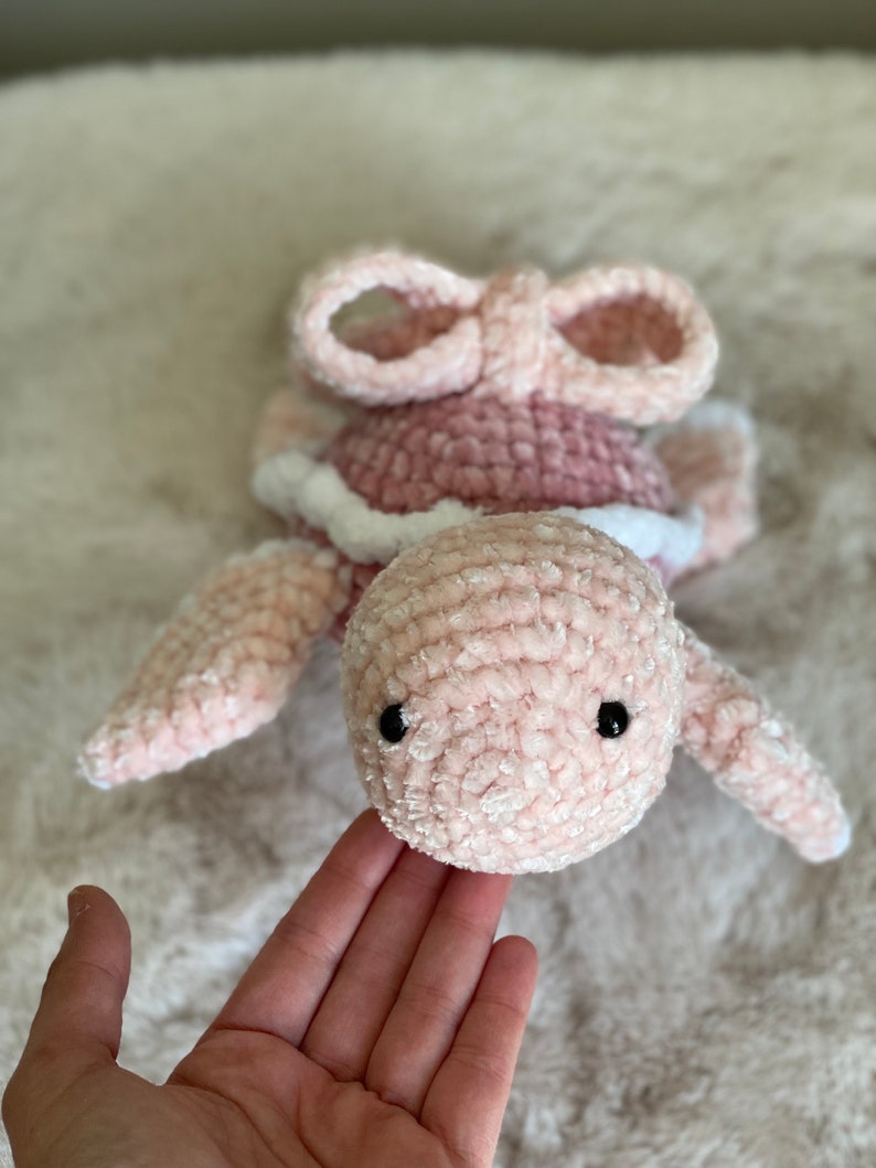 Pink Crochet Turtle| Plushie Turtle | Perfect Gift Toy Idea - Etsy
