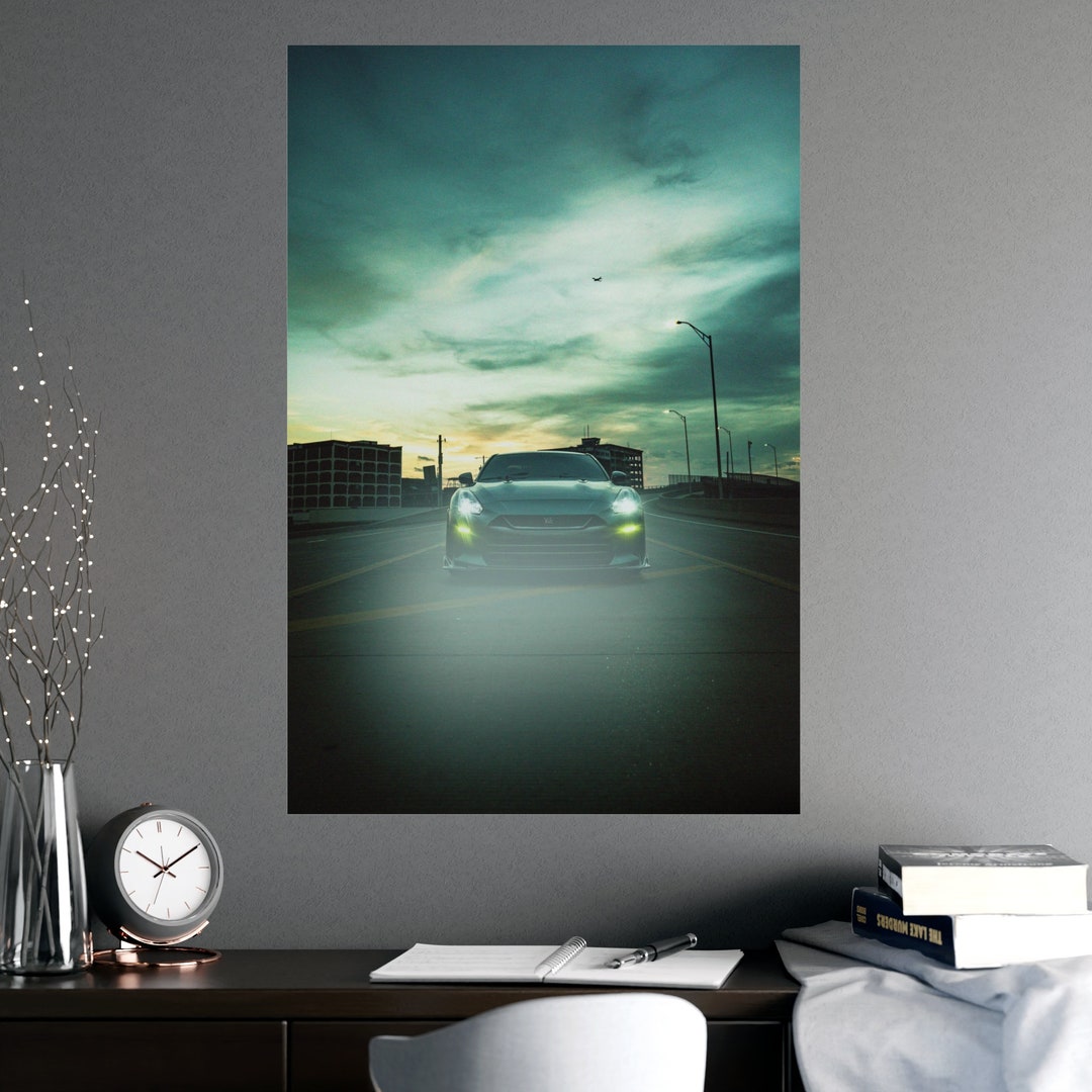 GTR Photograph Supercar Poster Vertical and Horizontal Matte Posters ...