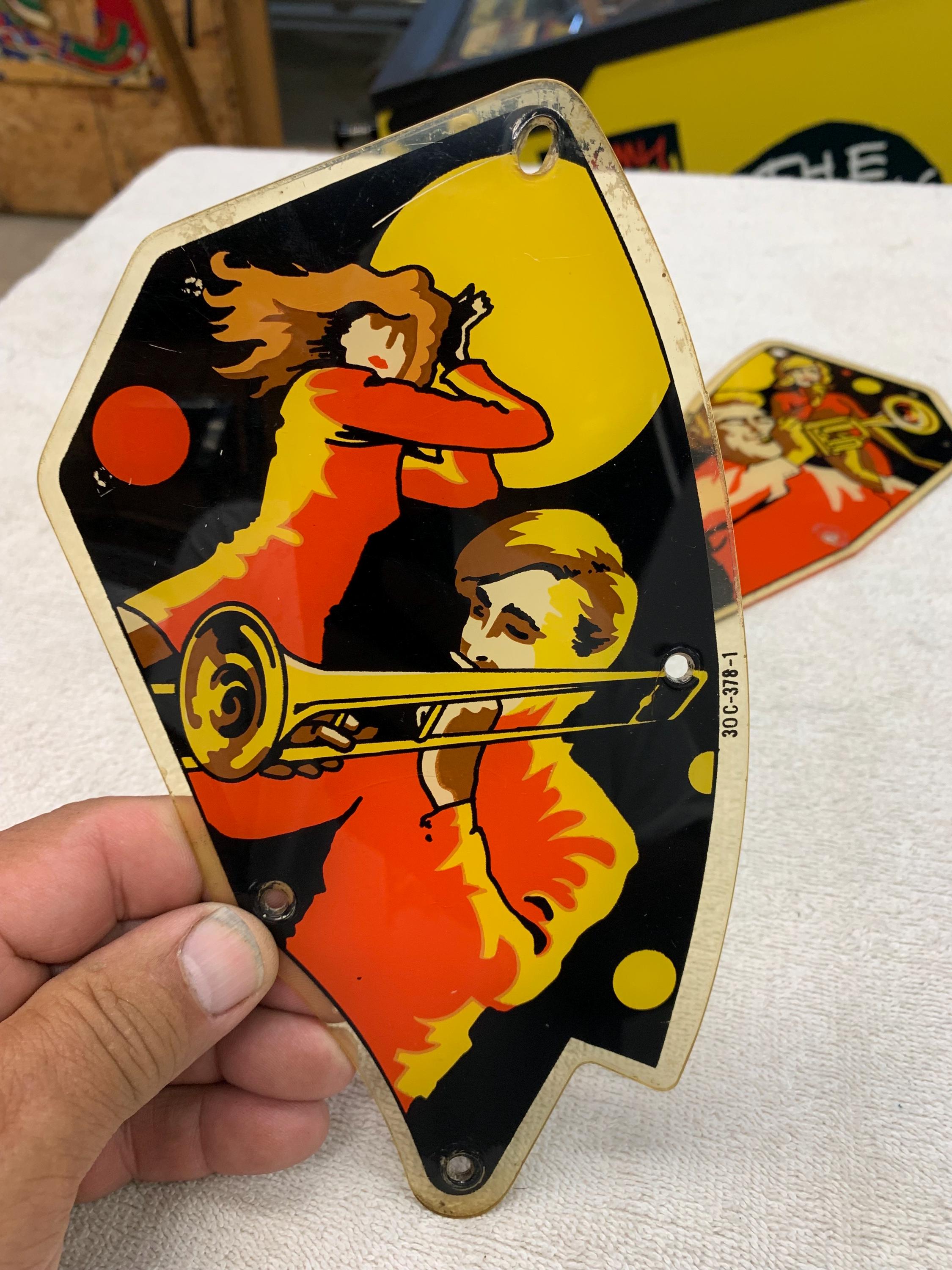 1972 Williams Super Star Pinball Machine Playfield Plastics. VERY Nice ...