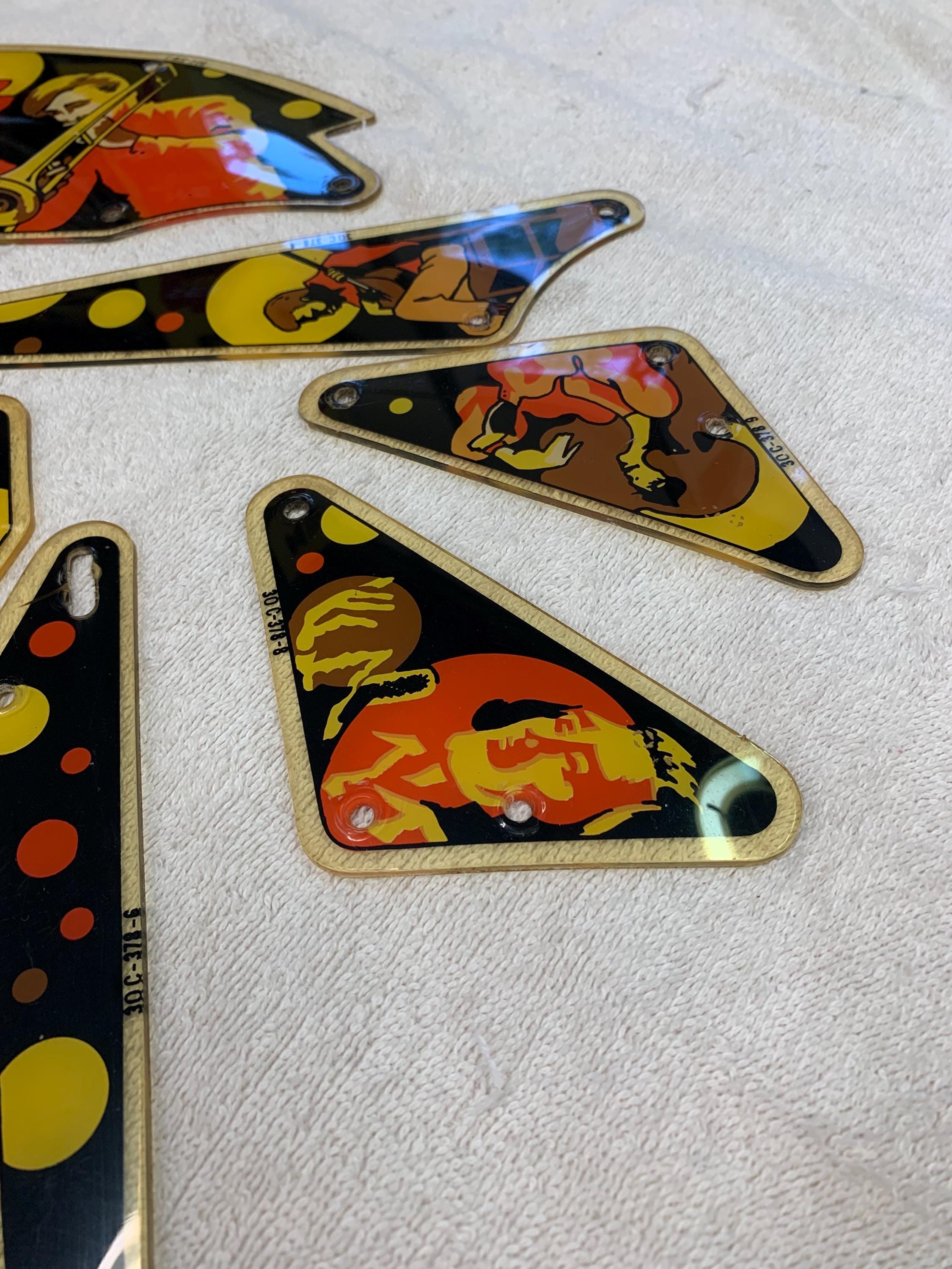 1972 Williams Super Star Pinball Machine Playfield Plastics. VERY Nice ...