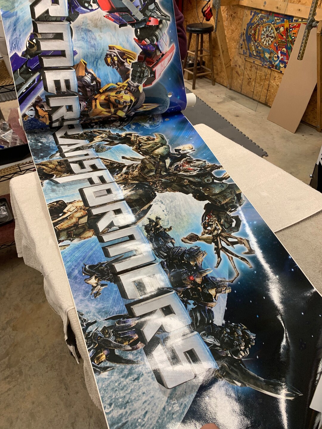 NOS Cabinet Art for Stern Transformers Pinball. This Includes All 3 Base Cabinet Decal Pieces ...