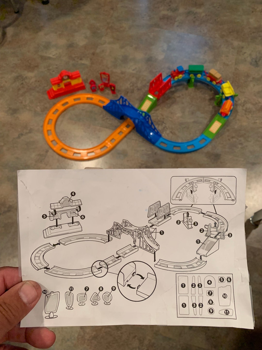 Fun Train Set! Non-motorized Set Complete! Tracks, Bridges, Loops ...