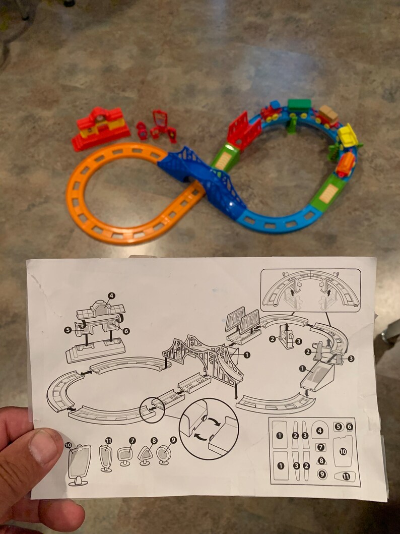 Fun Train Set! Non-motorized Set Complete! Tracks, Bridges, Loops ...