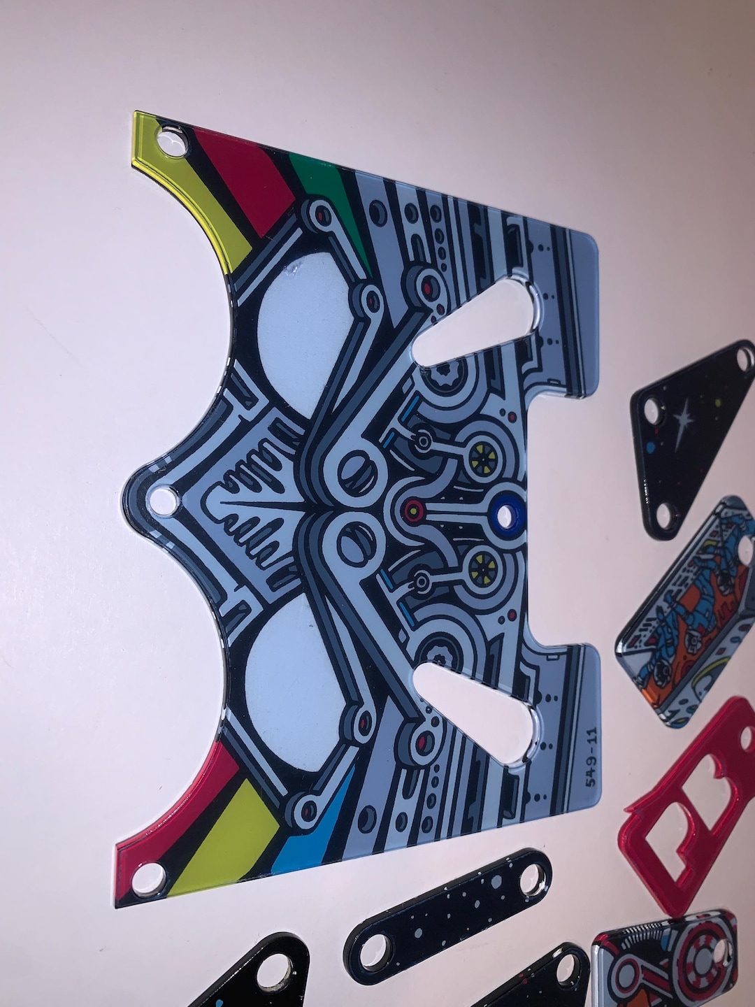 1986 Williams Pinbot Pinball Machine Pinball Plastics! Beautiful Pieces ...