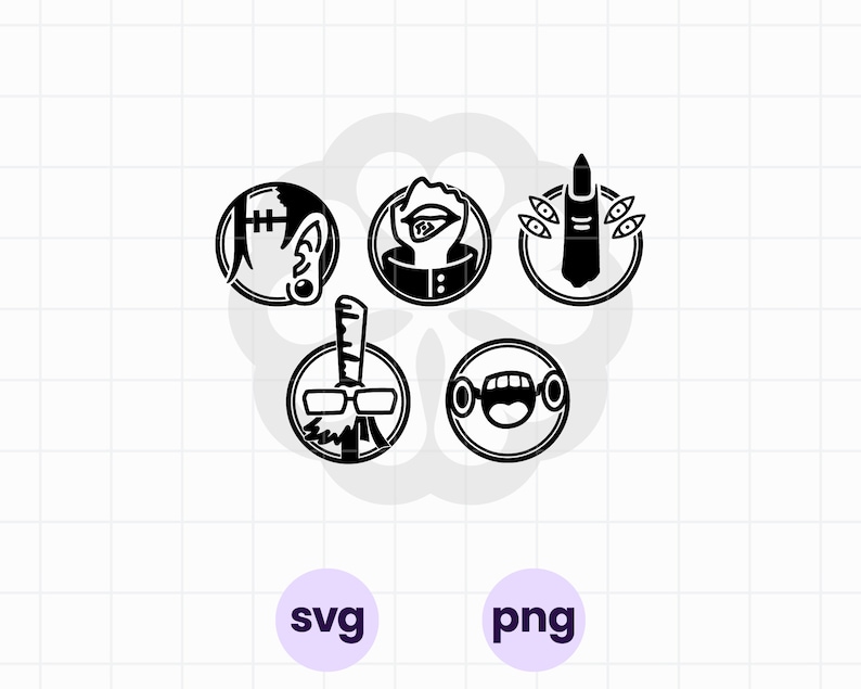 JJK Emblems SVG | Png | Anime Vector | K-pop SVG for Cricut - Etsy