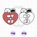Wootteo X RJ Heart SVG | Png | Bts Inspired Vector | K Pop SVG for ...