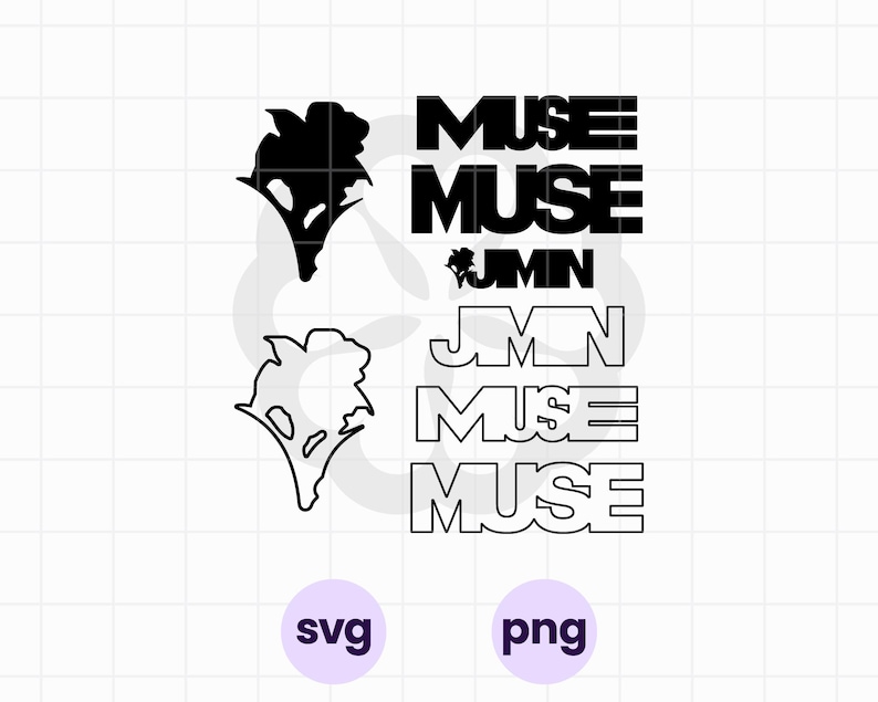 MUSE SVG Bundle | png | Kpop Inspired Vector | Kpop Album SVG for ...