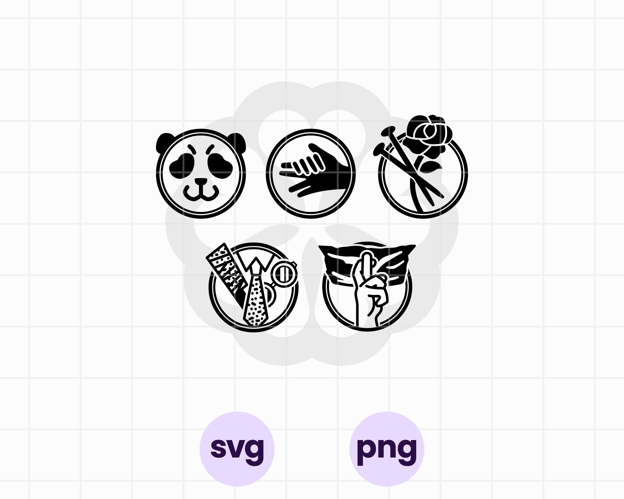 JJK Emblems SVG | Png | Anime Vector | K-pop SVG for Cricut - Etsy