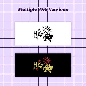 Sunshine HOPE SVG | Png | Hobicore Inspired Stickers | World Tour 2025 ...