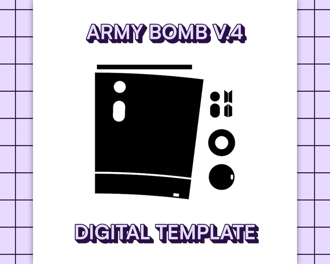 AB V.4 SVG | Dxf | Bangtan Lightstick Skin | Kpop Lightstick Skin - Etsy