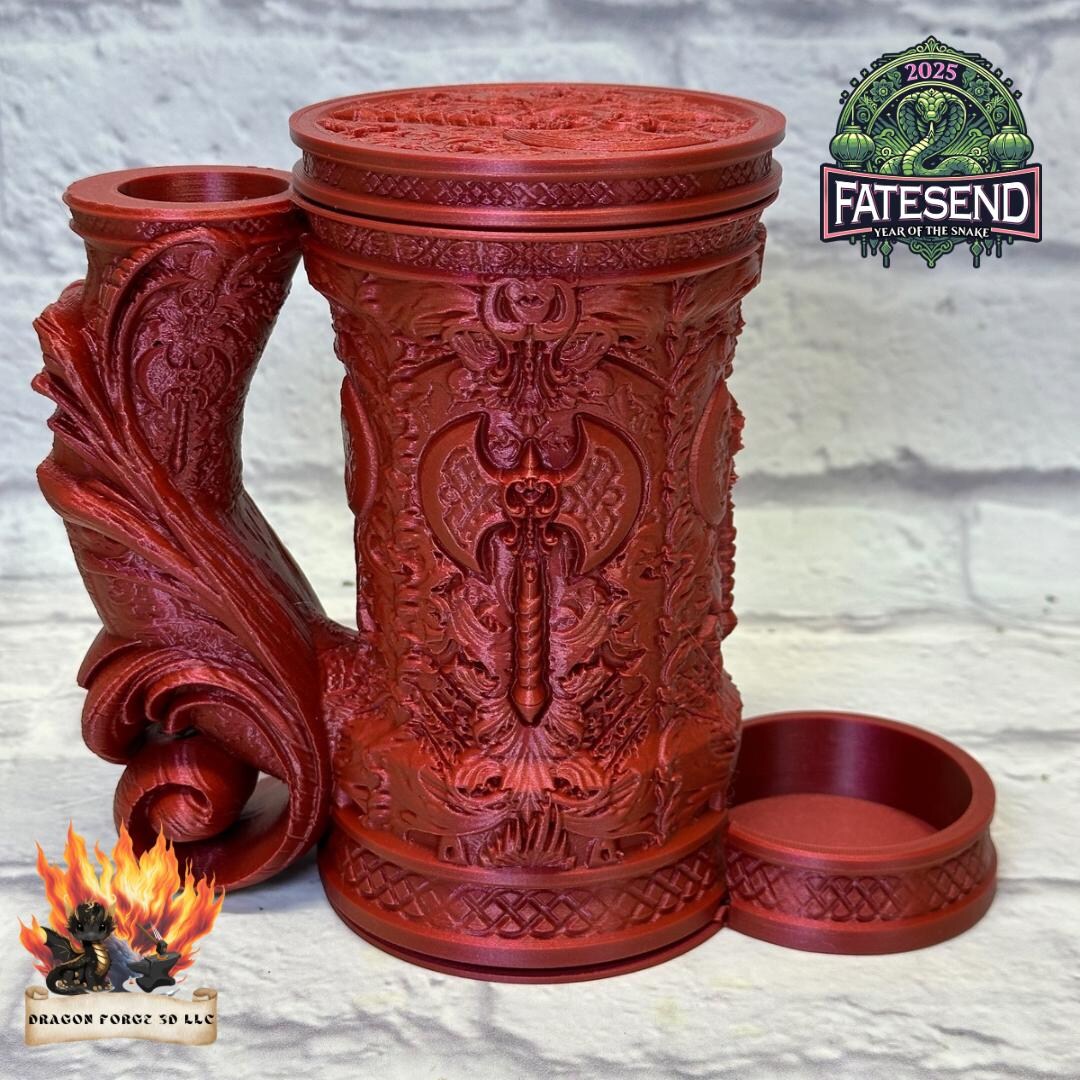 Barbarian Drink Tankard Dice Tower Set, RPG Tabletop Accessory - Etsy