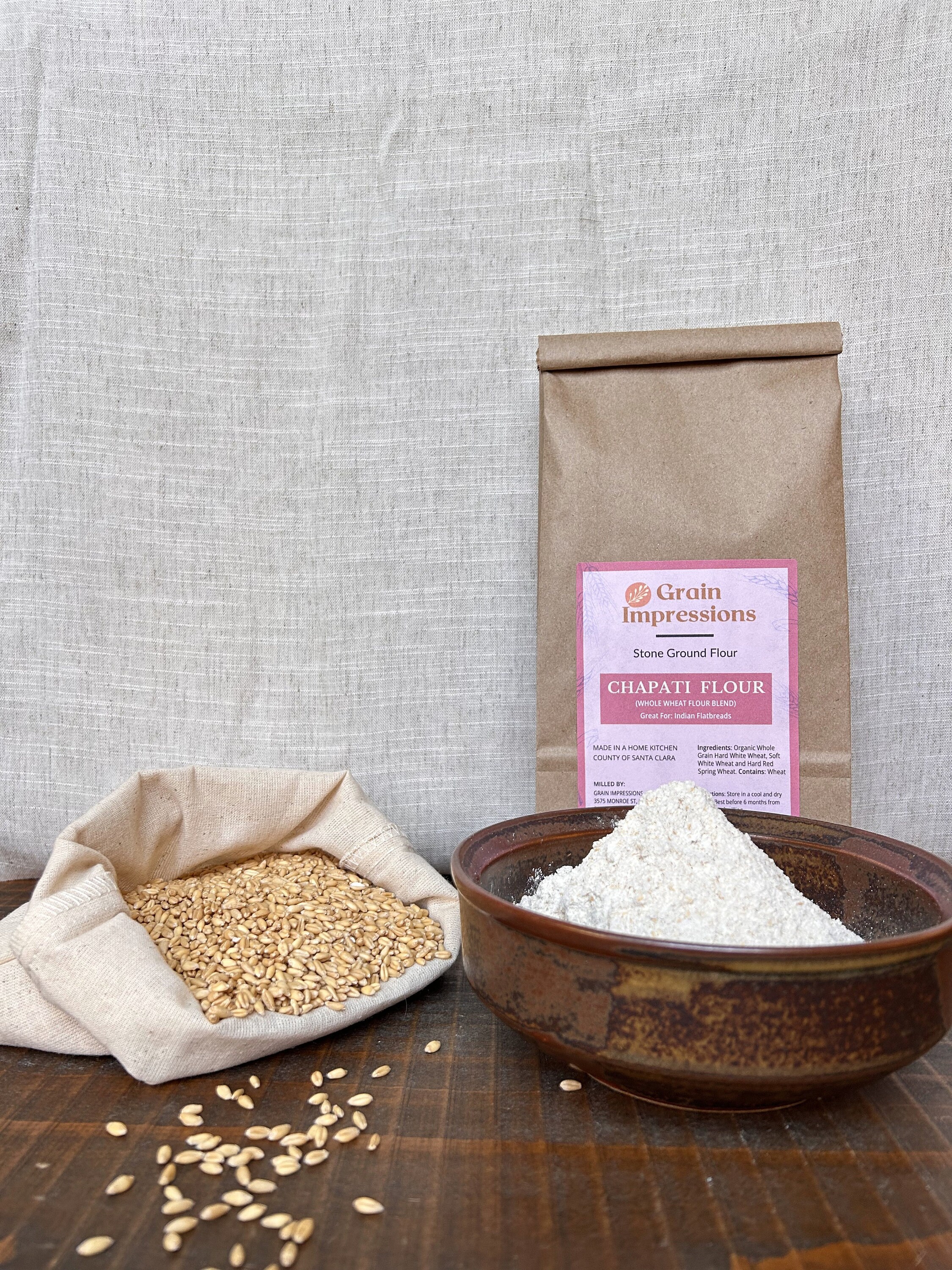 100% Whole Wheat Flour for Traditional Flatbreads - Fresh Milled ...