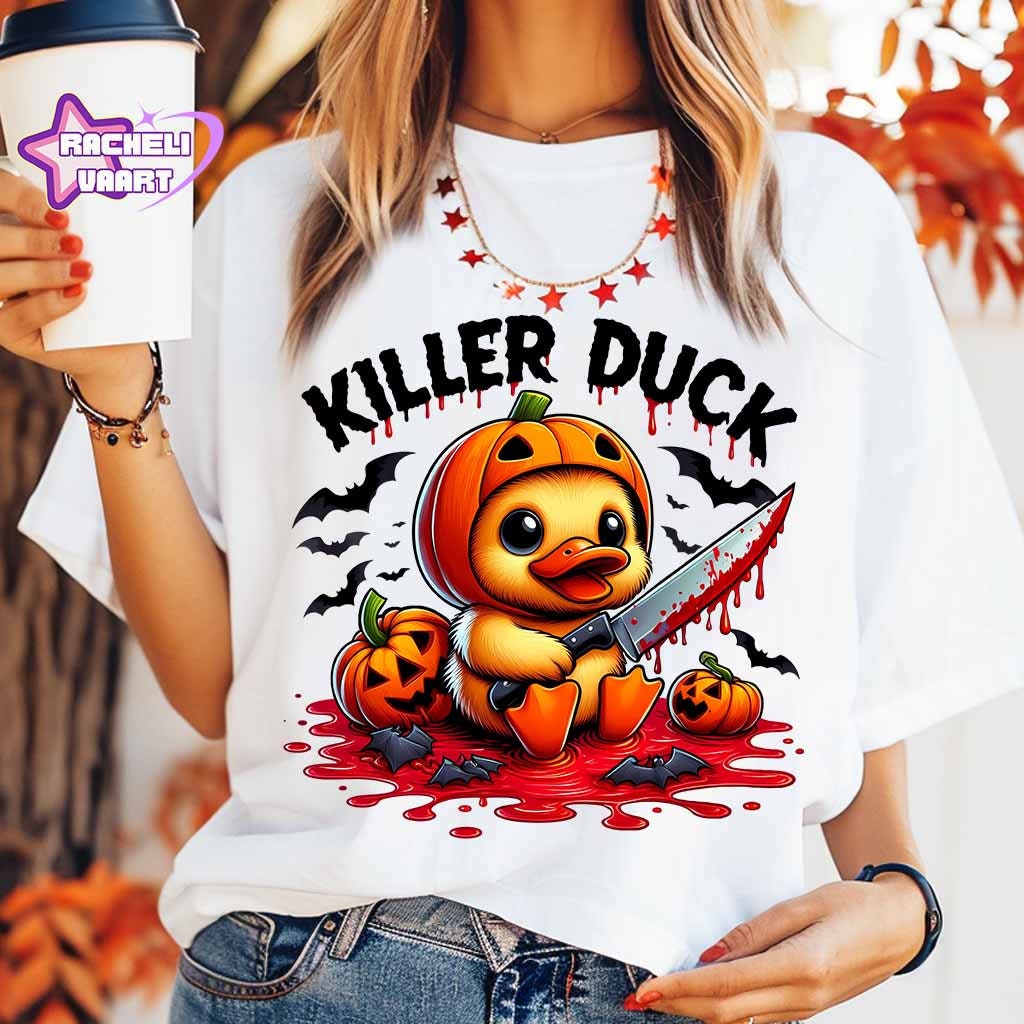 Killer Duck Png, Halloween Png, Spooky Season Png, Halloween Duck Png ...
