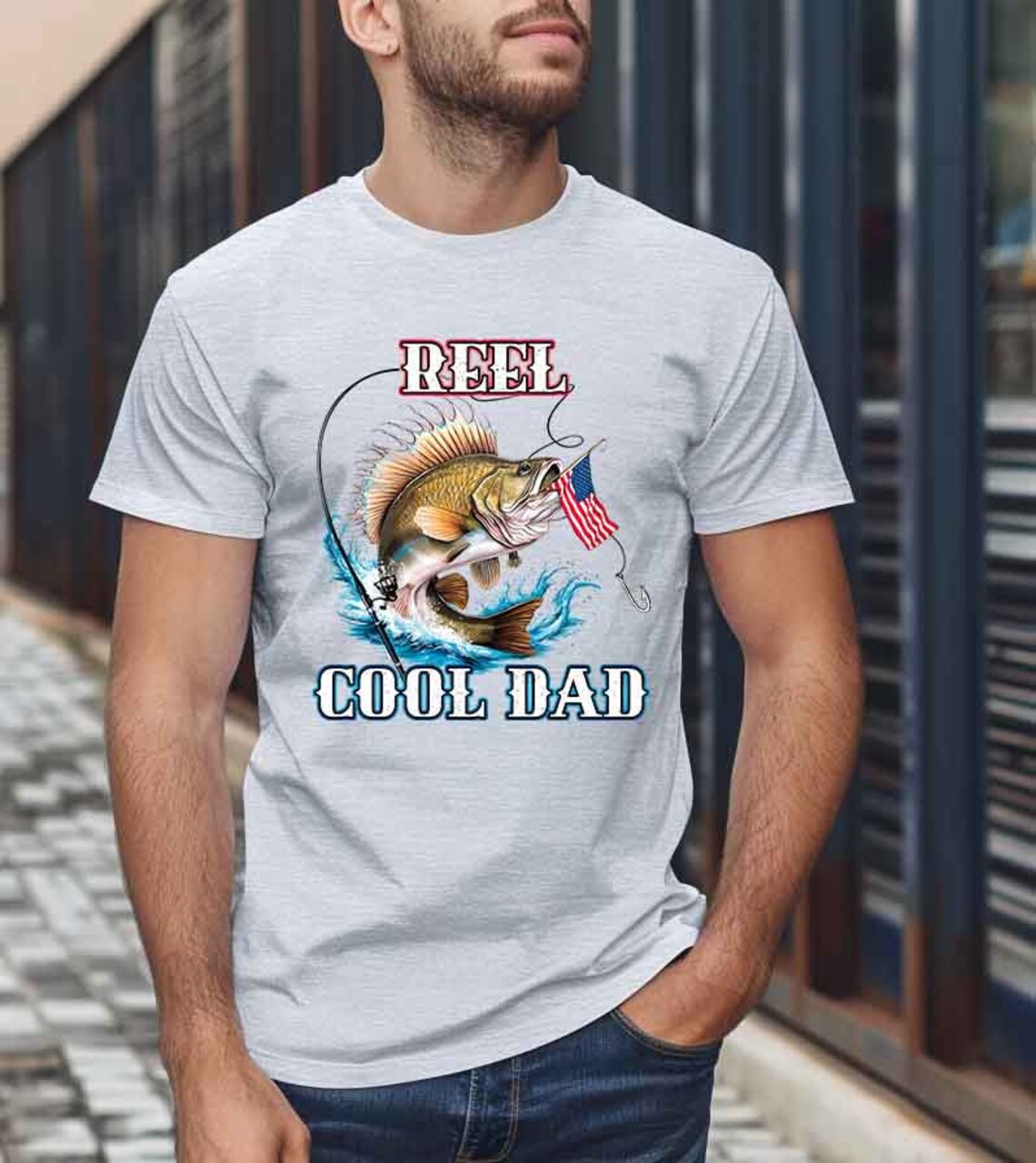 Reel Cool Dad Bass Png, Fishing Dad Png, Best Dad Ever Png, Father's ...