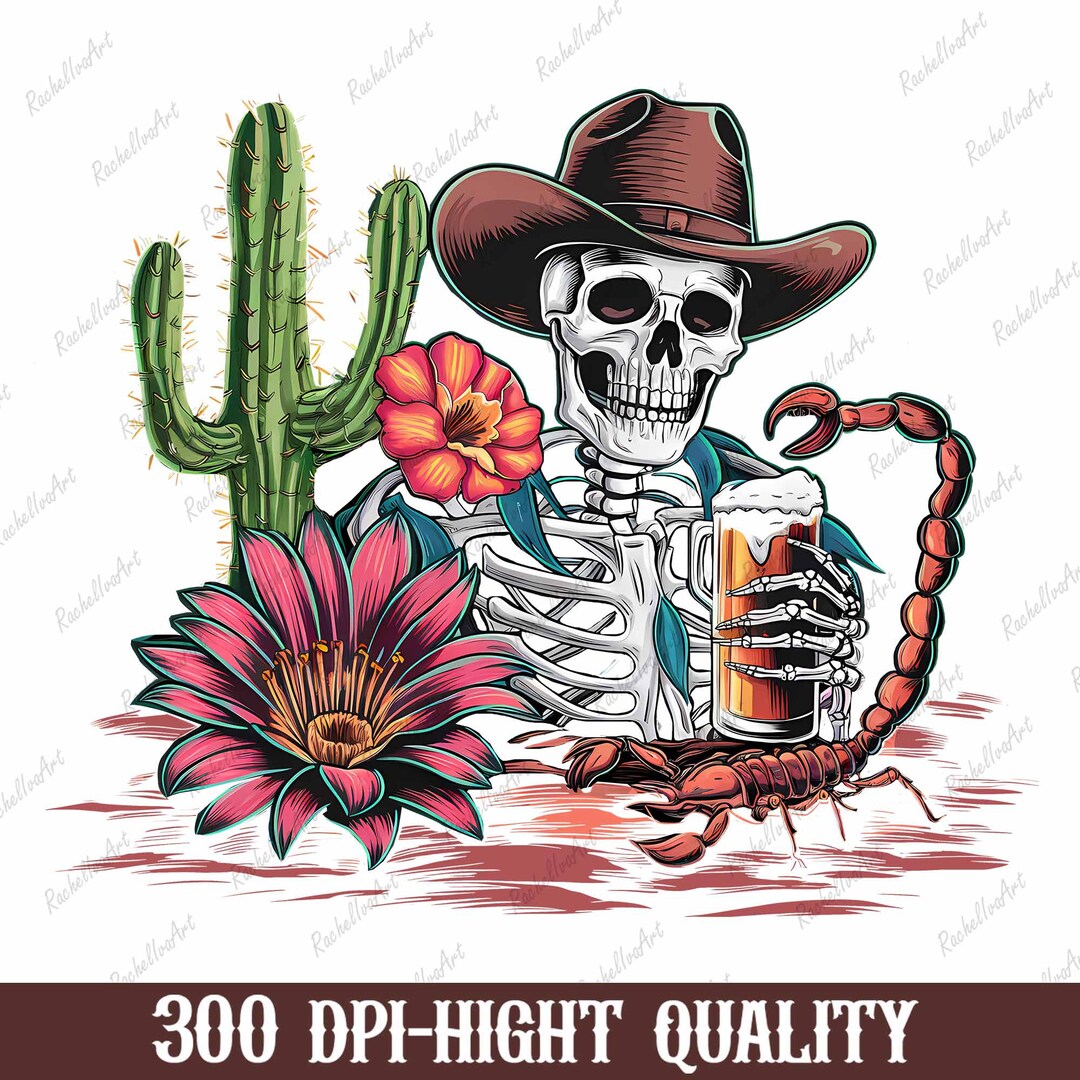 Funny Skeleton Dad Png, Father's Day Png, Western Dad Png, Funny Dad ...