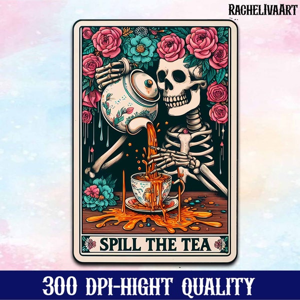 Skeleton Tea Svg - Etsy