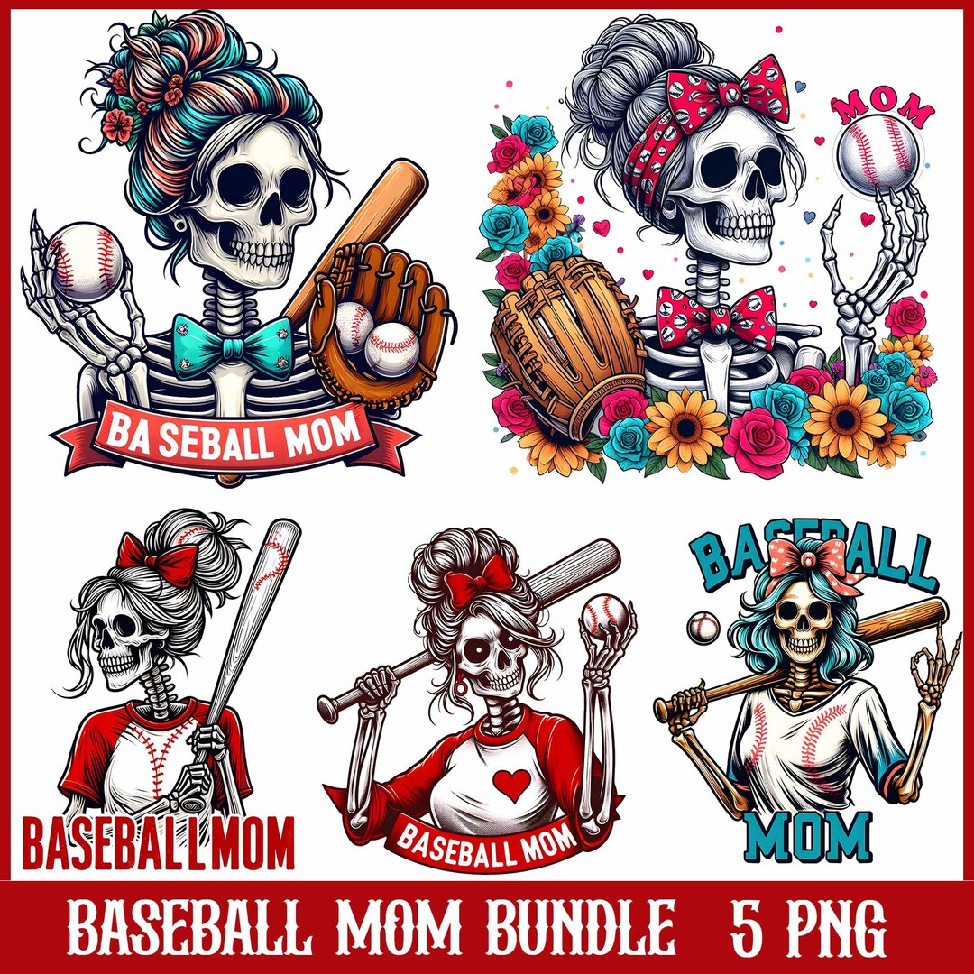 Baseball Mama Png, Boujee Baseball Mom Png, Sport Png, Funny Skeleton ...