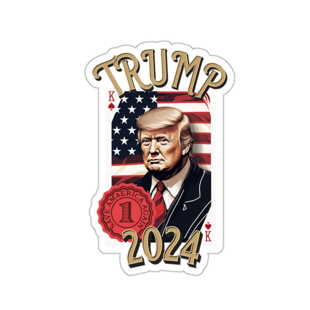 Trump Stickers TRUMP 2024 Trump for President Kiss-cut Stickers ...