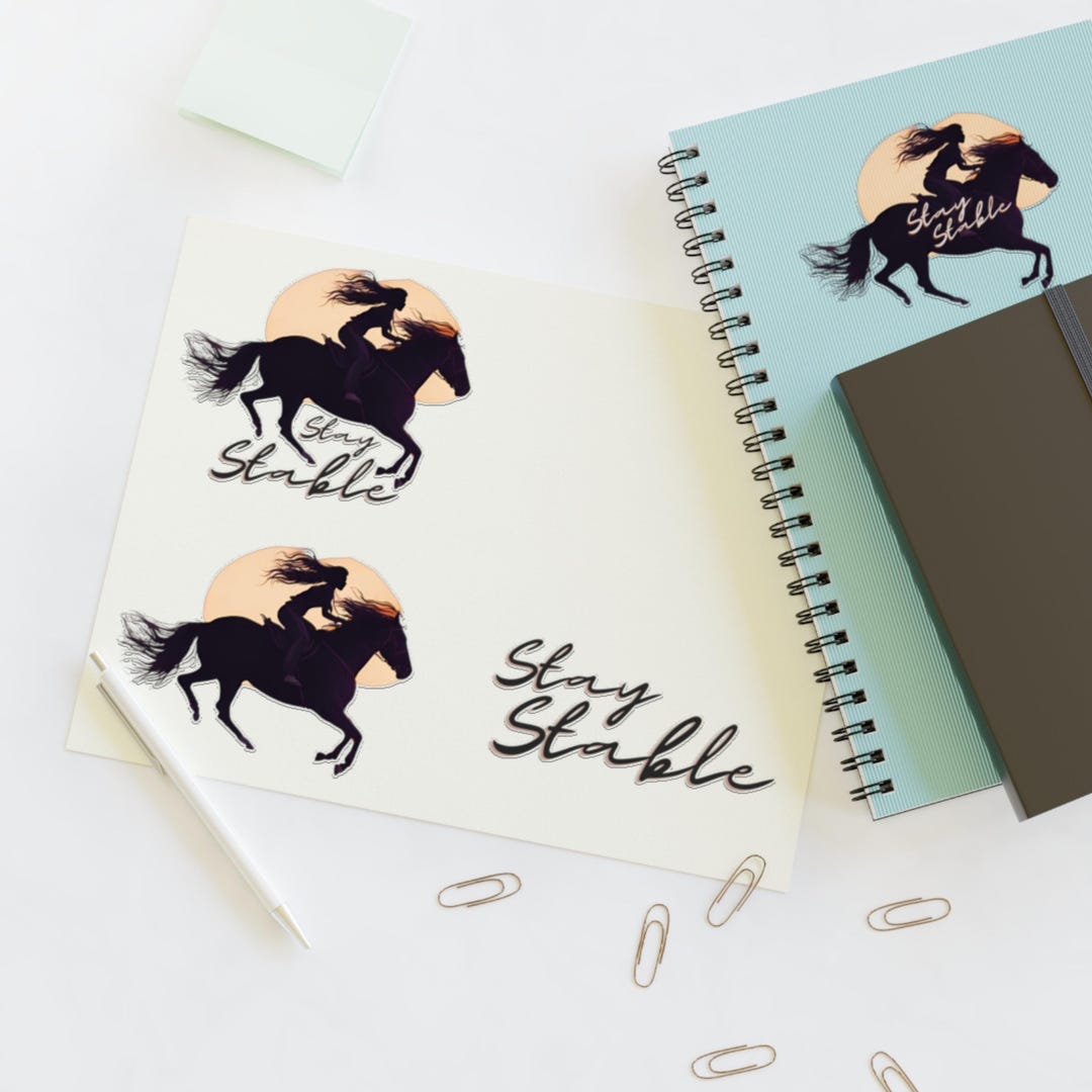 Horse Girl Sticker Sheet Stay Stable Horse Gifts for Her Christmas Gift ...