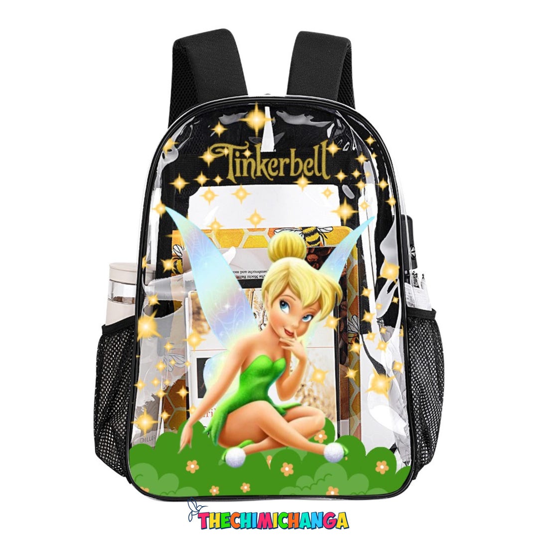 Tinkerbell Beautiful Personalized Transparent Princess Backpacks for ...