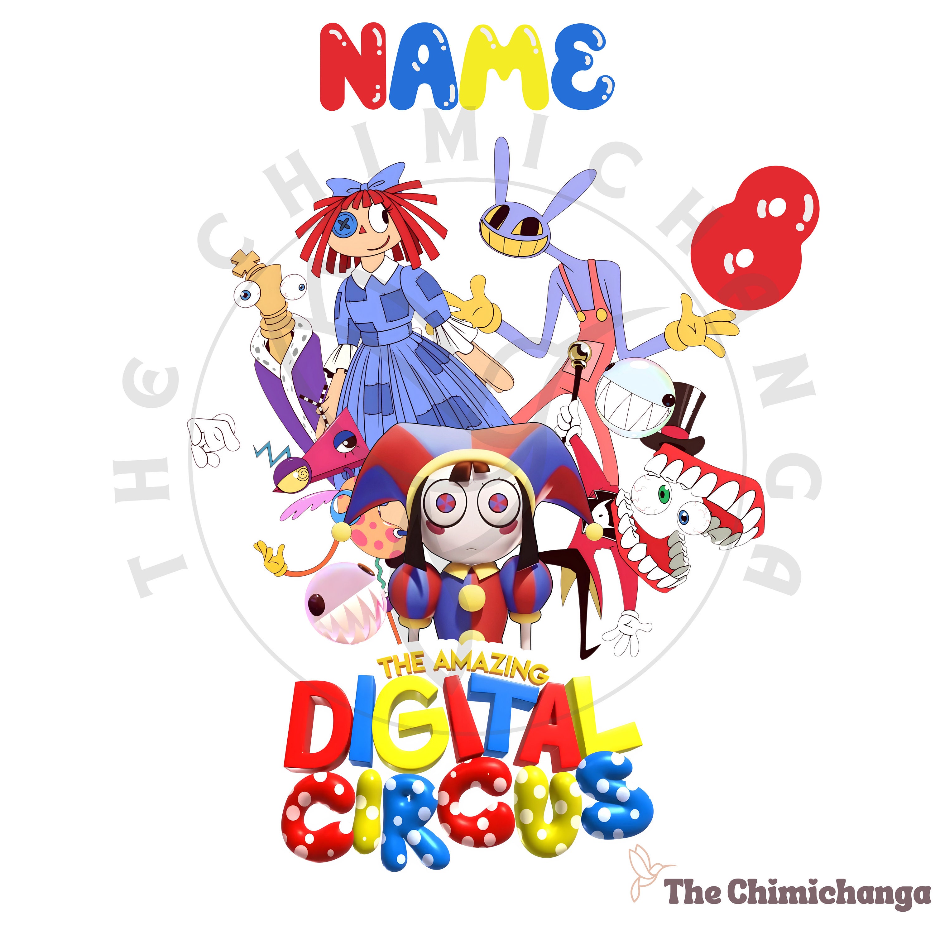 Personalized the Amazing Digital Circus Logo digital Download High ...