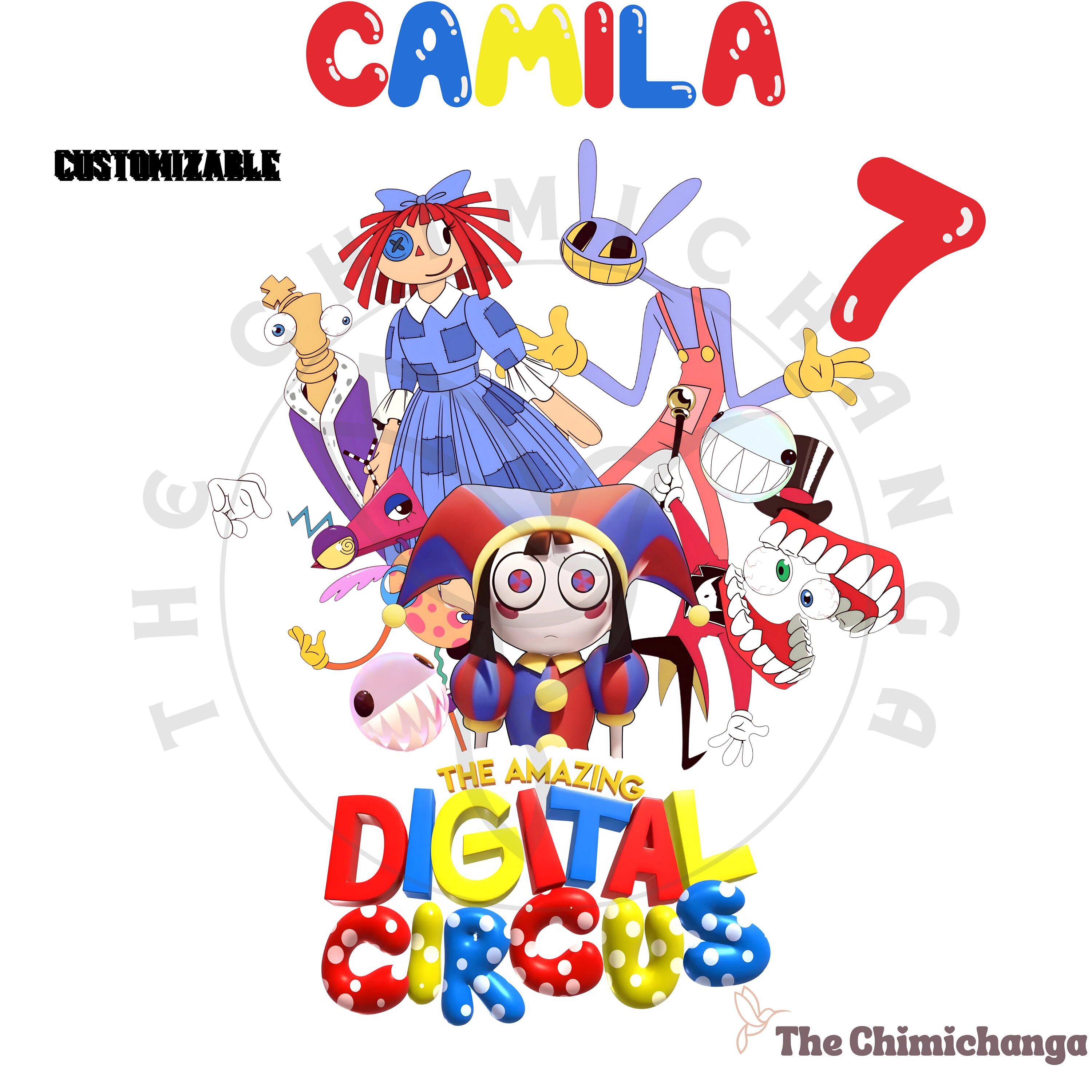 Personalized the Amazing Digital Circus Logo digital Download High ...