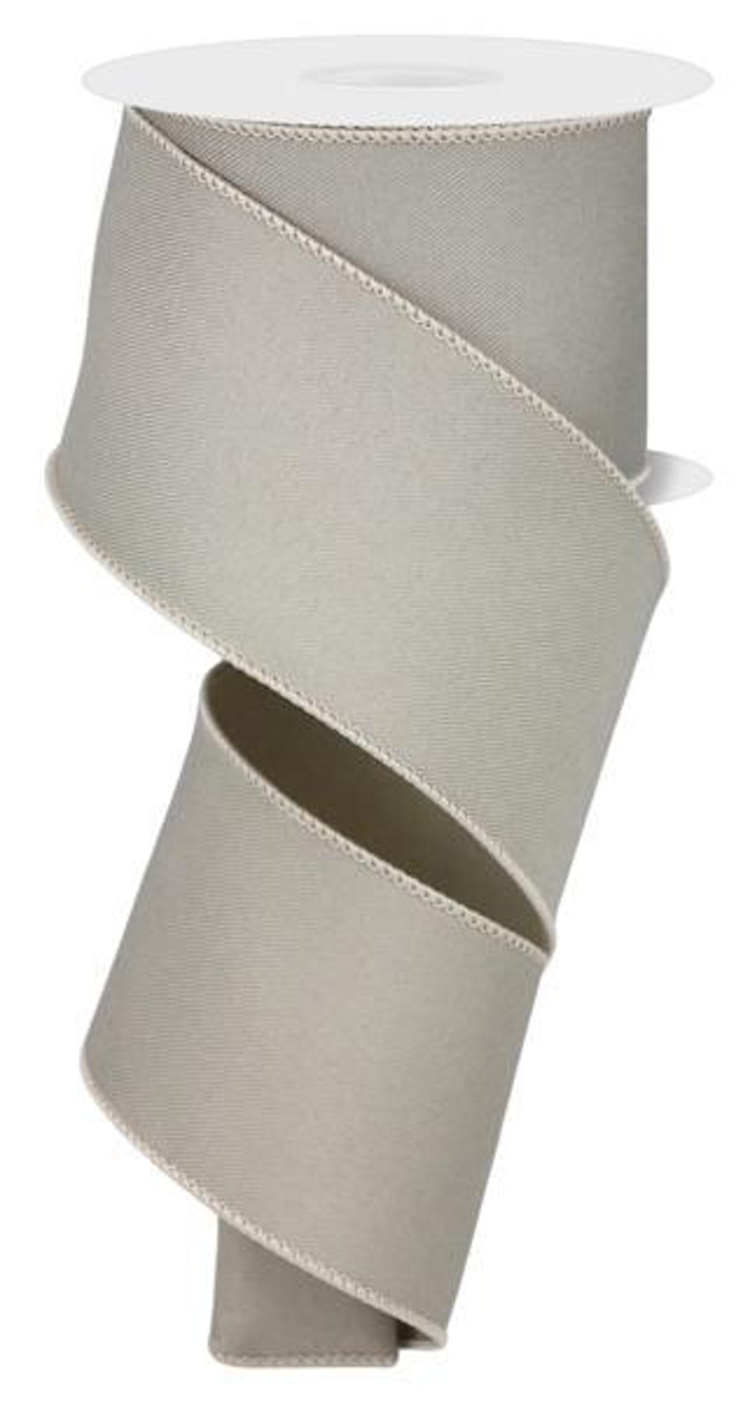 Taupe Diagonal Weave Wire Edge Ribbon, 2.5" X 10 Yard Spool - Etsy