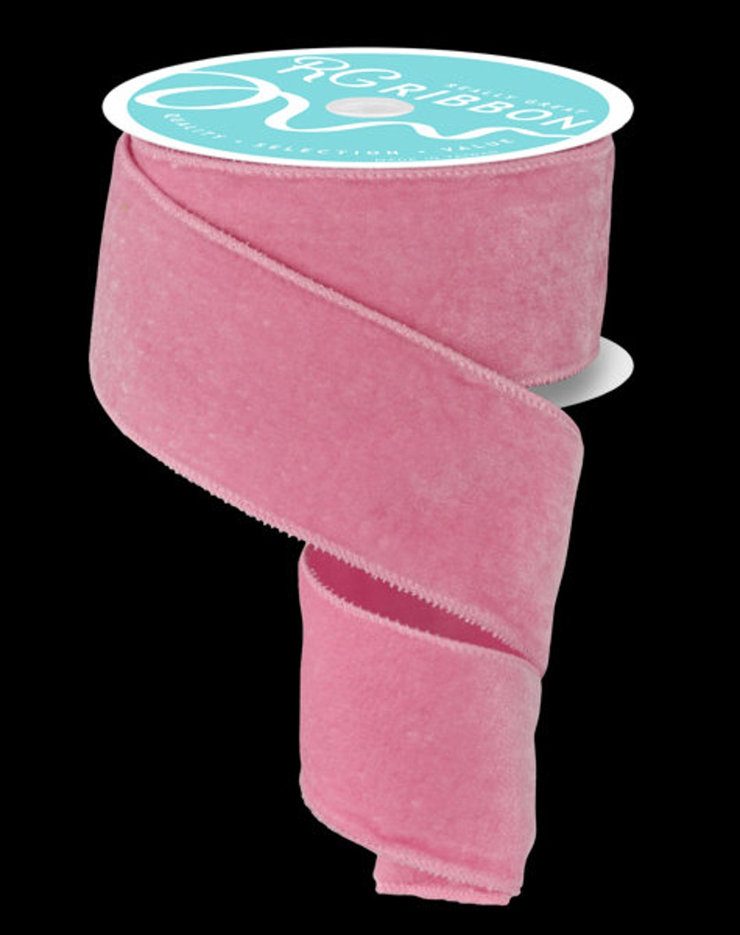 Light Pink Velvet Wired Ribbon, Craft Supplies for Making Handmade ...